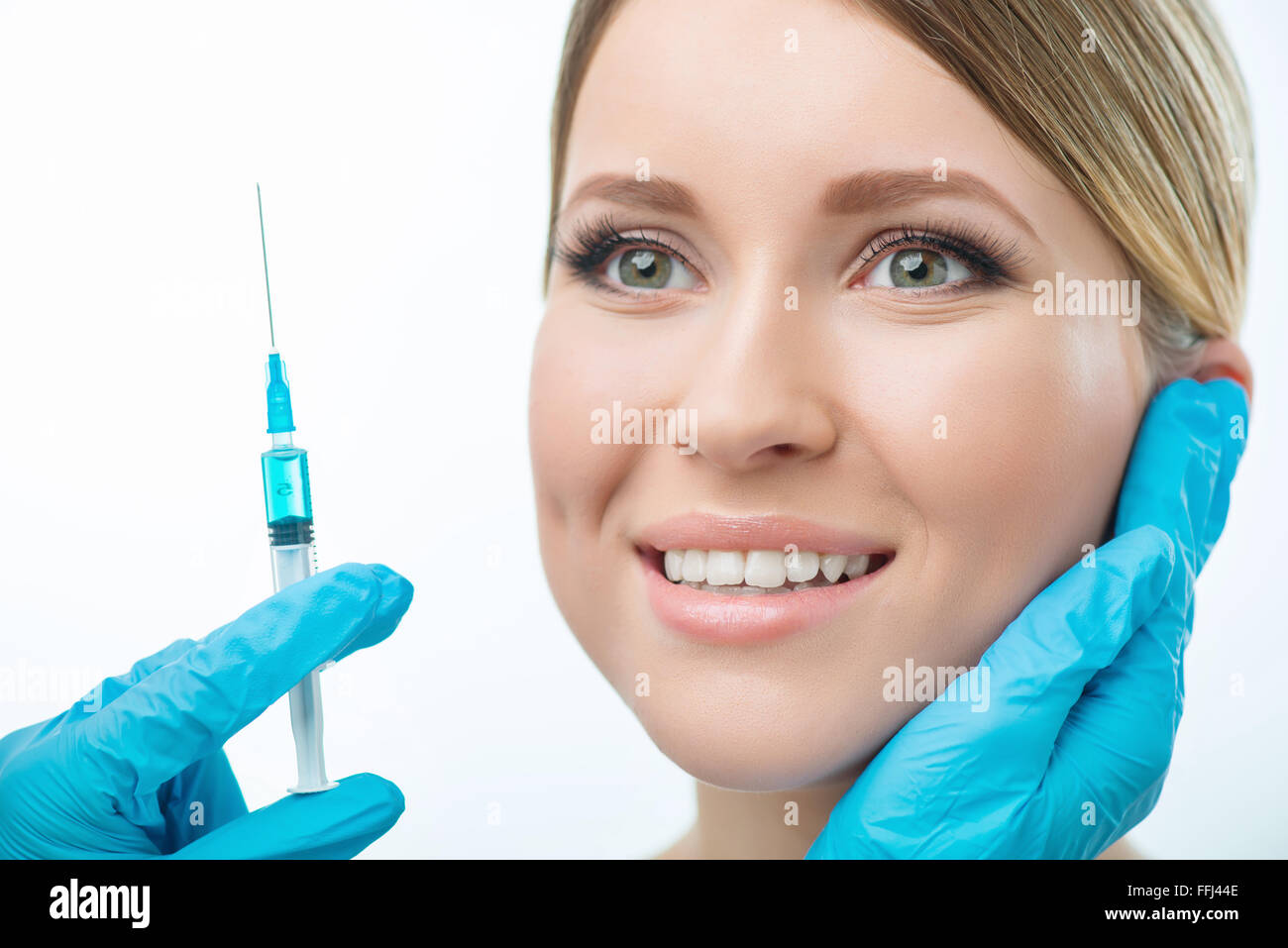 Professional cosmetologist making beauty injections Stock Photo - Alamy