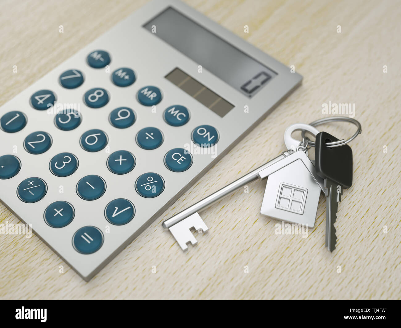 Toy house keys calculator hi-res stock photography and images - Alamy