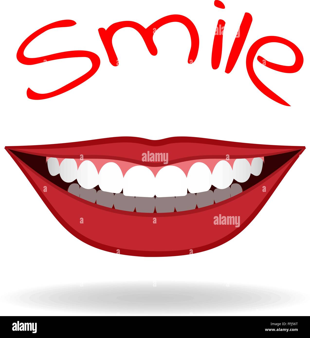 Perfect beautiful female face Stock Vector Images - Alamy