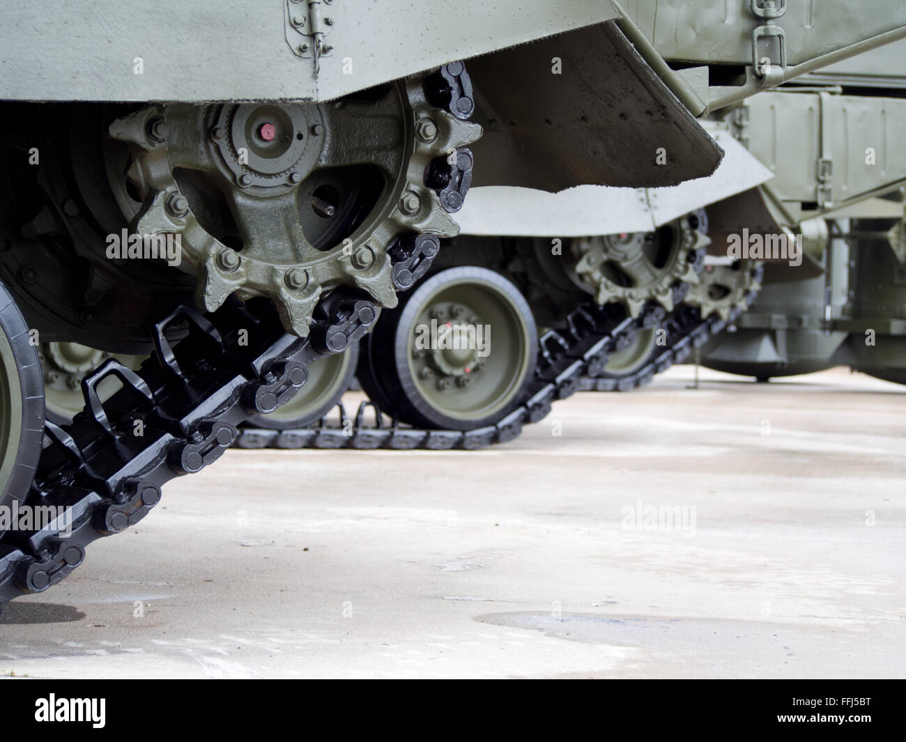 Tank tracks close up shot Stock Photo - Alamy