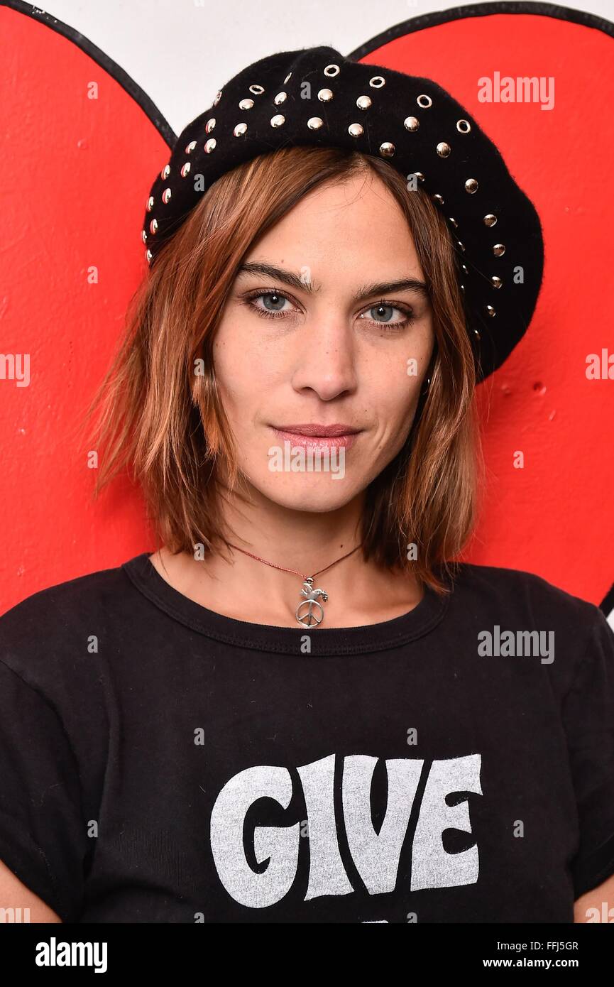 New York, NY, USA. 14th Feb, 2016. Alexa Chung in attendance for ...