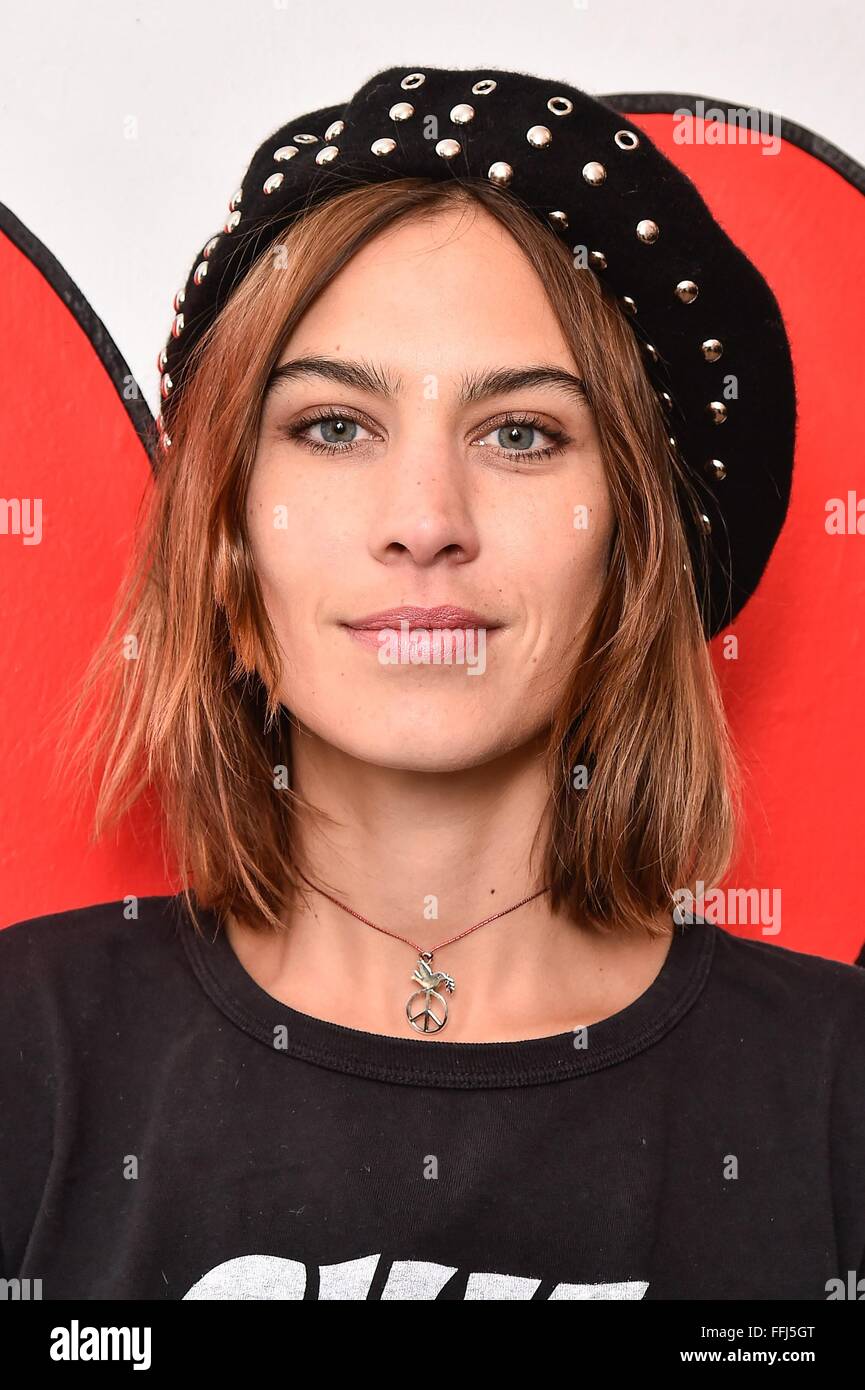 New York, NY, USA. 14th Feb, 2016. Alexa Chung in attendance for ...