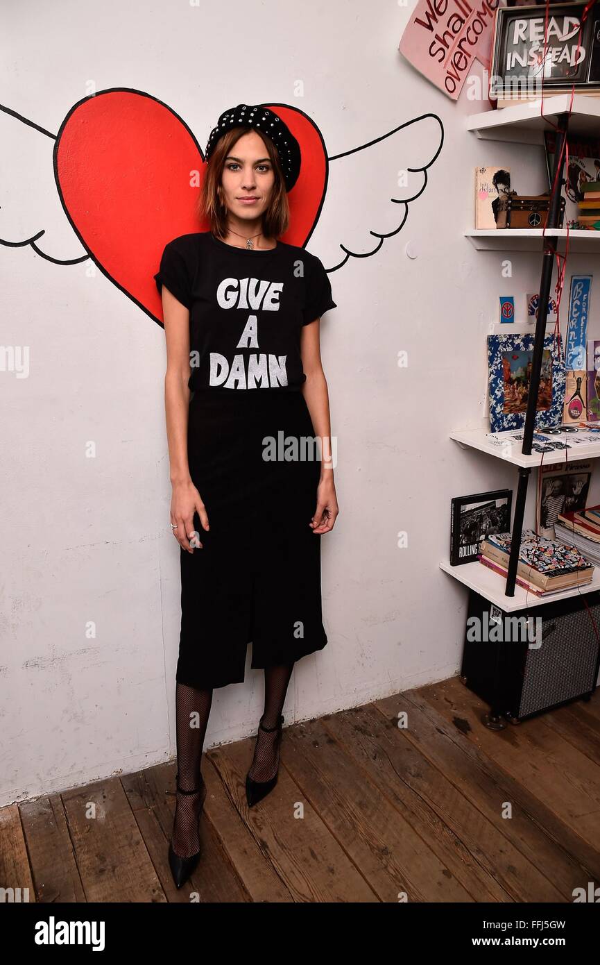 New York, NY, USA. 14th Feb, 2016. Alexa Chung in attendance for ...