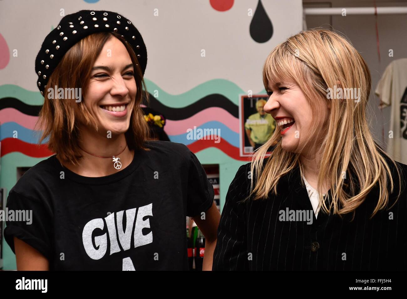 New York, NY, USA. 14th Feb, 2016. Alexa Chung, Tennessee Thomas in ...