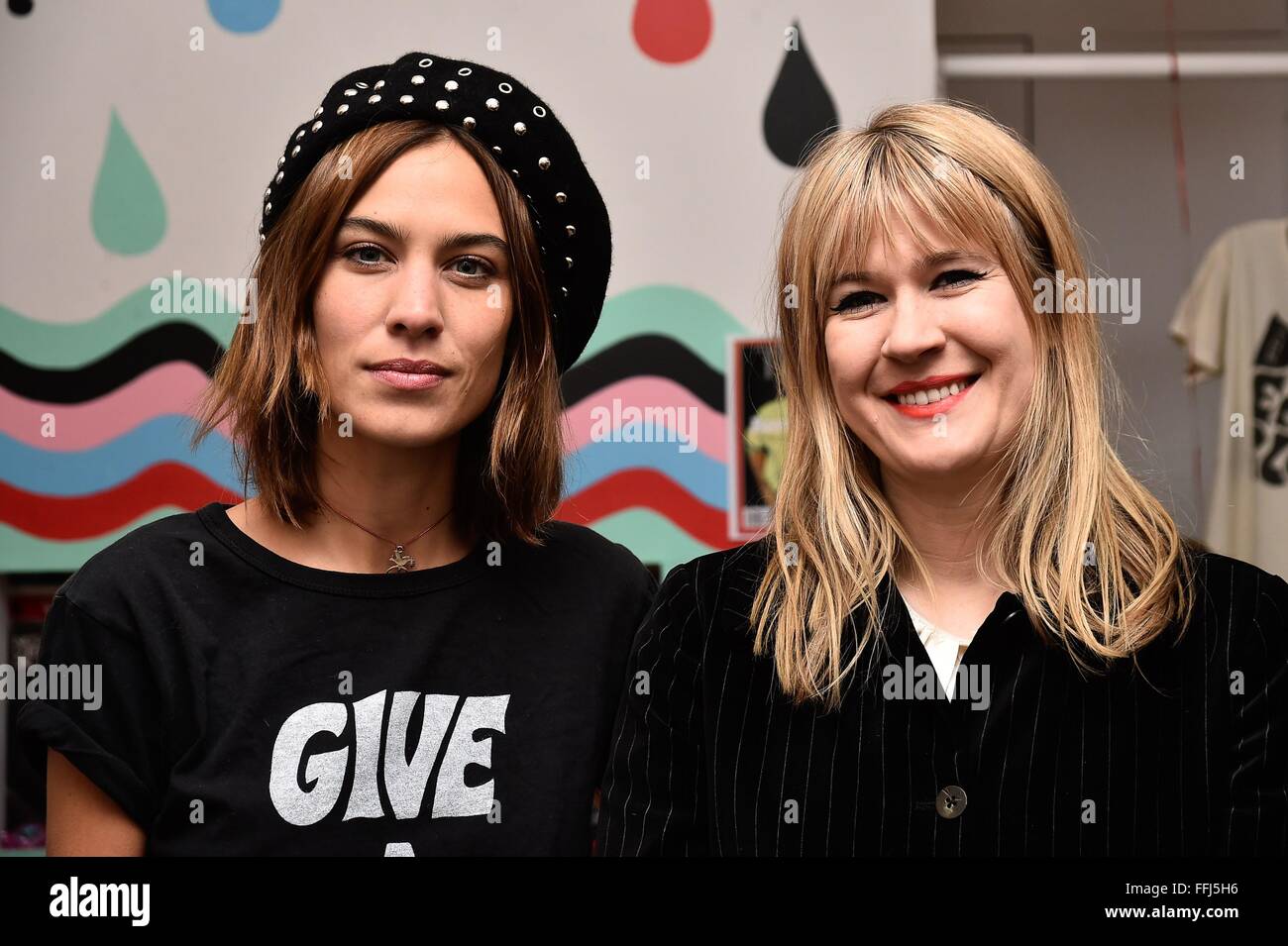 New York, NY, USA. 14th Feb, 2016. Alexa Chung, Tennessee Thomas in ...