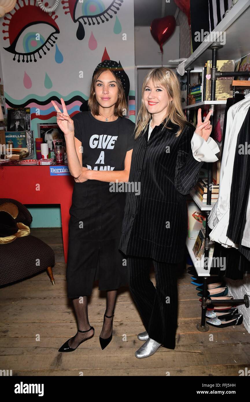 New York, NY, USA. 14th Feb, 2016. Alexa Chung, Tennessee Thomas in ...