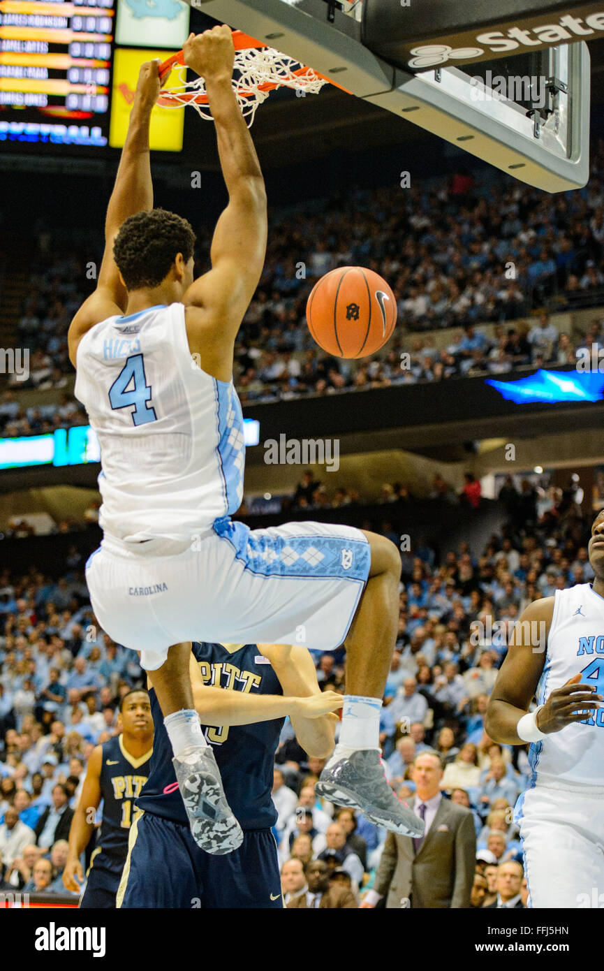Chapel Hill, North Carolina, USA. 14th February, 2016. UNC forward ...