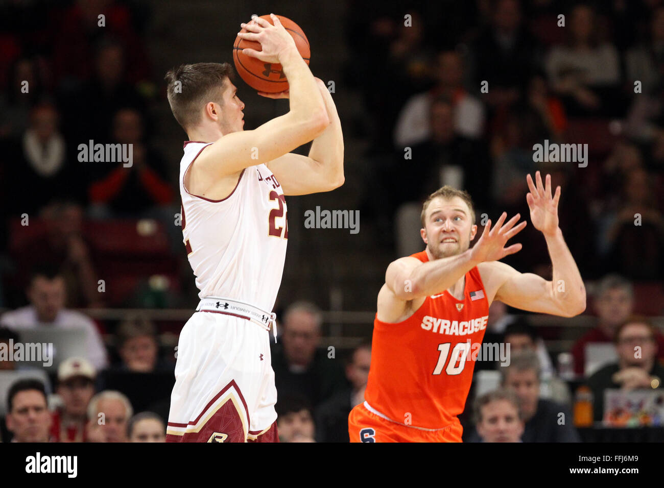 Boston boston college eagles guard matt milon 22 hi-res stock ...