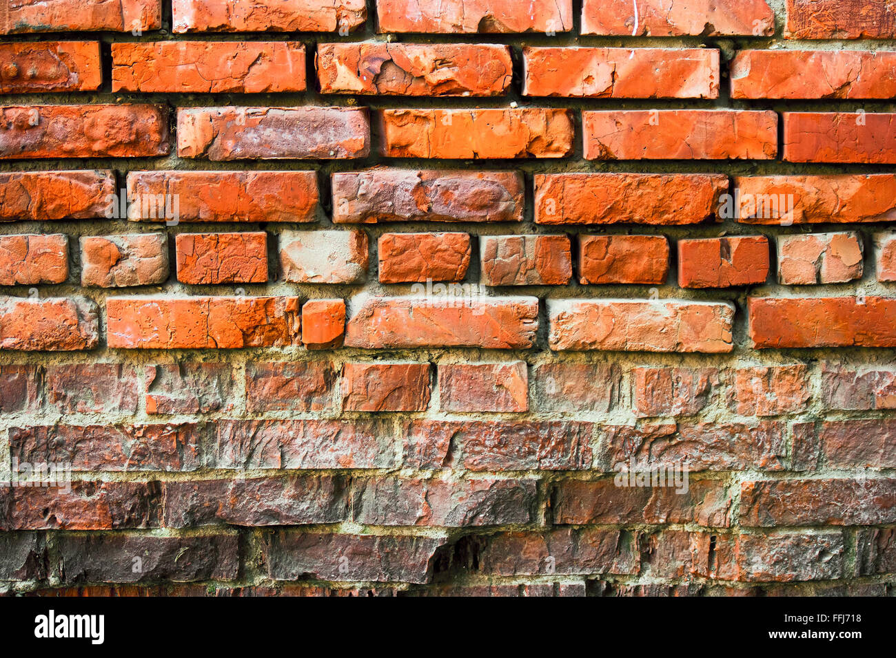 Brick wall background half built hi-res stock photography and images ...