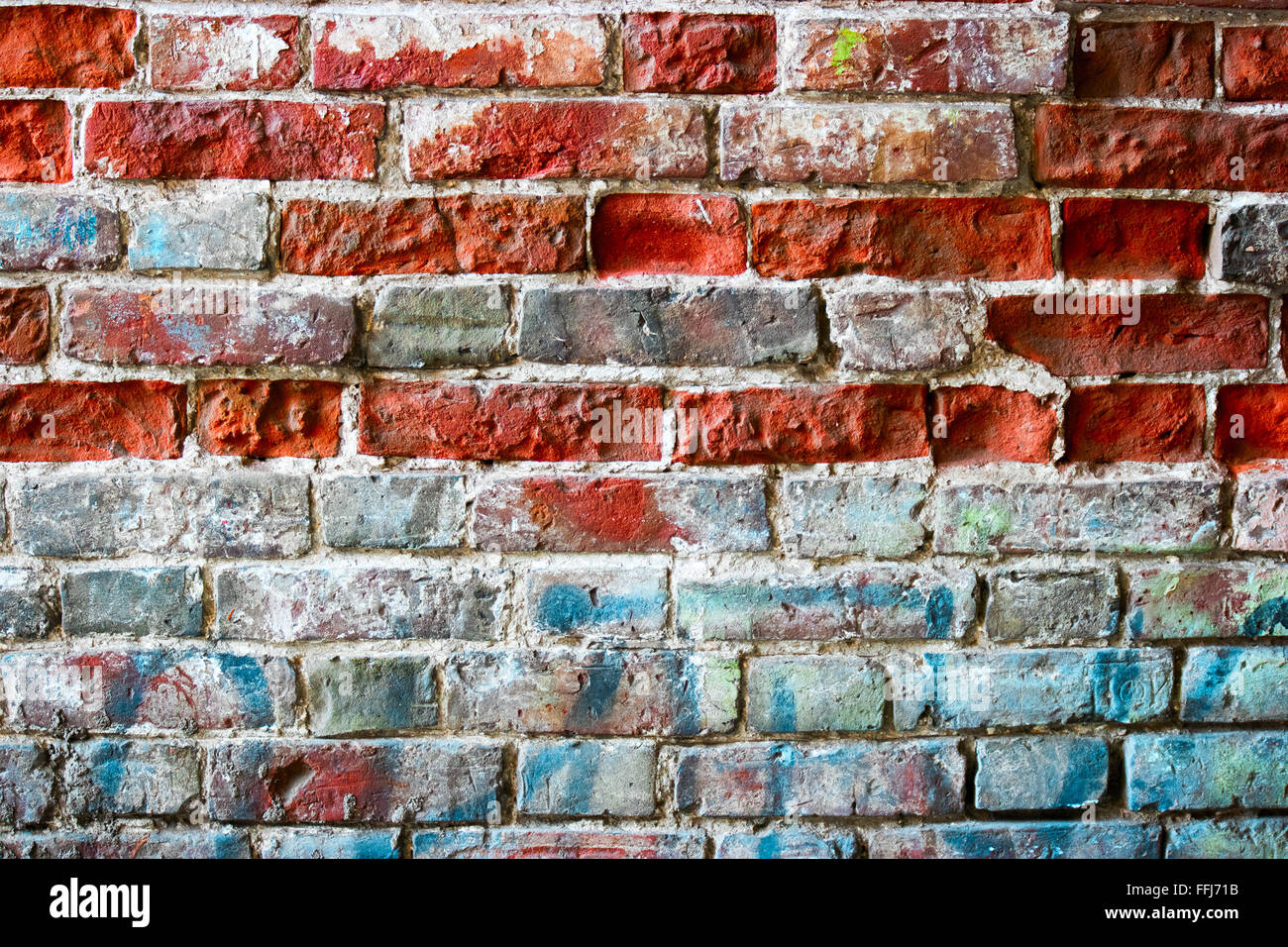 Brick wall background half built hi-res stock photography and images ...