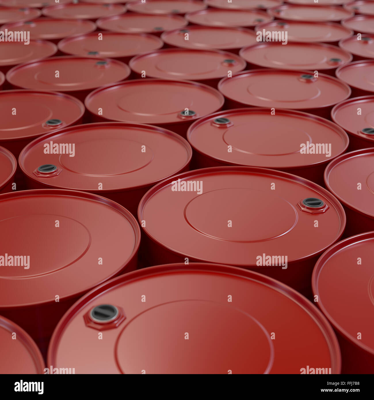 Red oil barrels in a row Stock Photo - Alamy