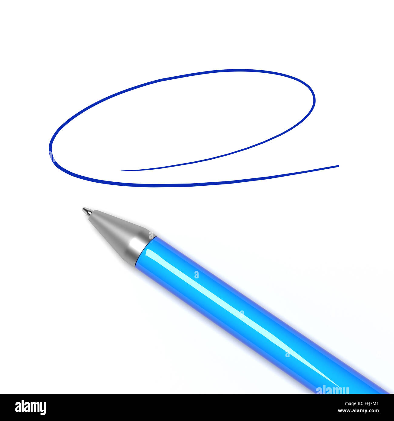 Highlighted area isolated on white Stock Photo - Alamy