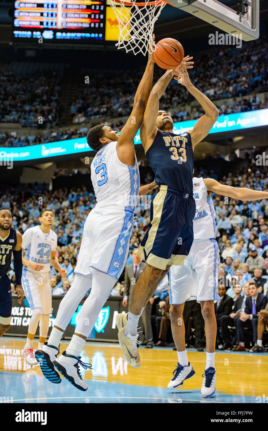 Chapel Hill, North Carolina, USA. 14th February, 2016. UNC forward ...