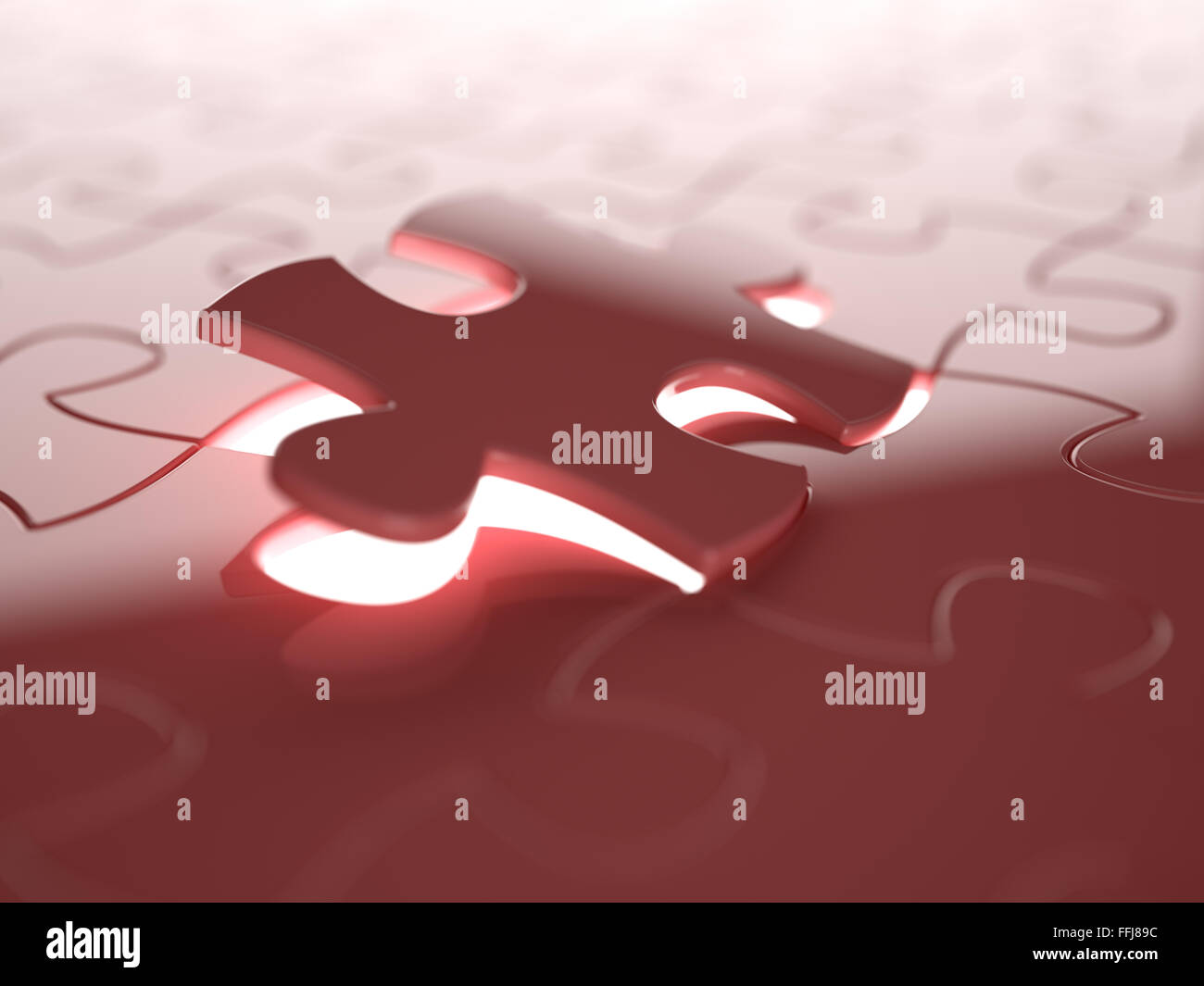 Abstract puzzle with depth of field effect Stock Photo - Alamy