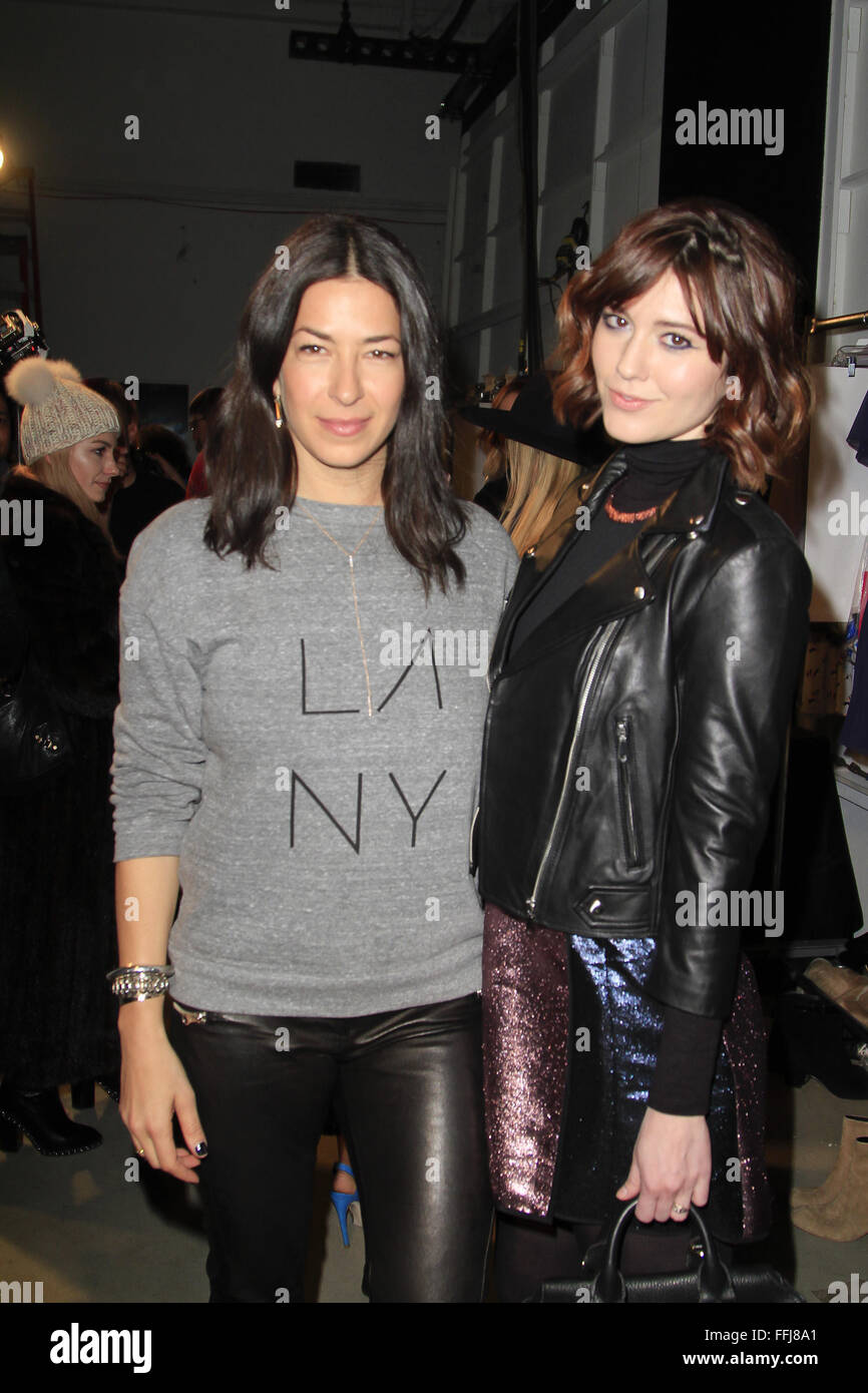 Ny, NY, USA. 13th Feb, 2016. Rebecca Minkoff and Mary Elizabeth ...