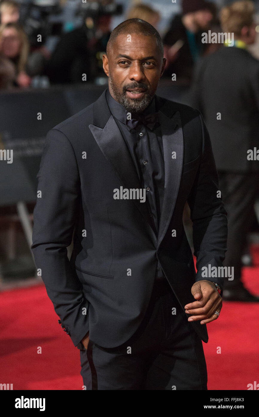 London, UK. 14 February 2016. Actor Idris Elba. Red carpet arrivals for ...