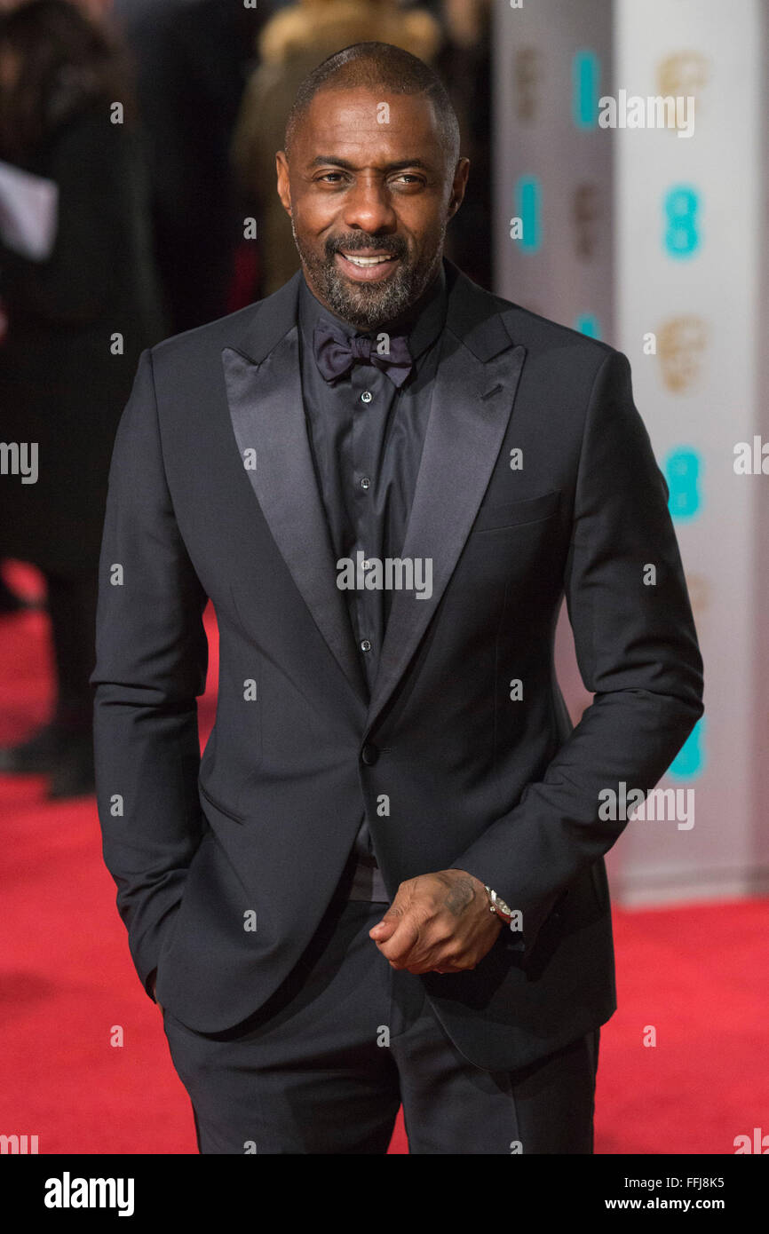 London, UK. 14 February 2016. Actor Idris Elba. Red carpet arrivals for ...