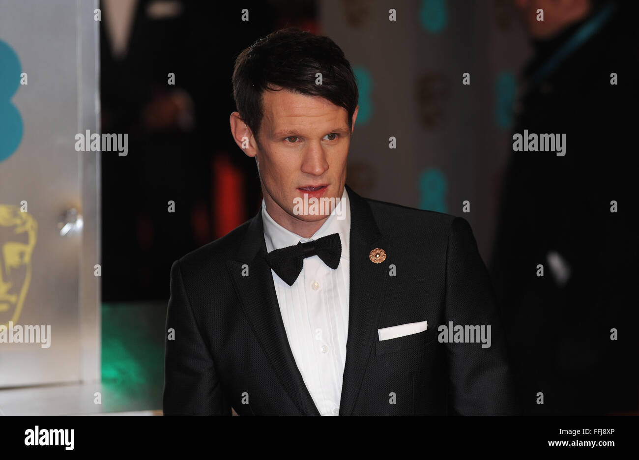Uk, Uk. 14th Feb, 2016. Matt Smith attends the 'British Acadmy Film ...