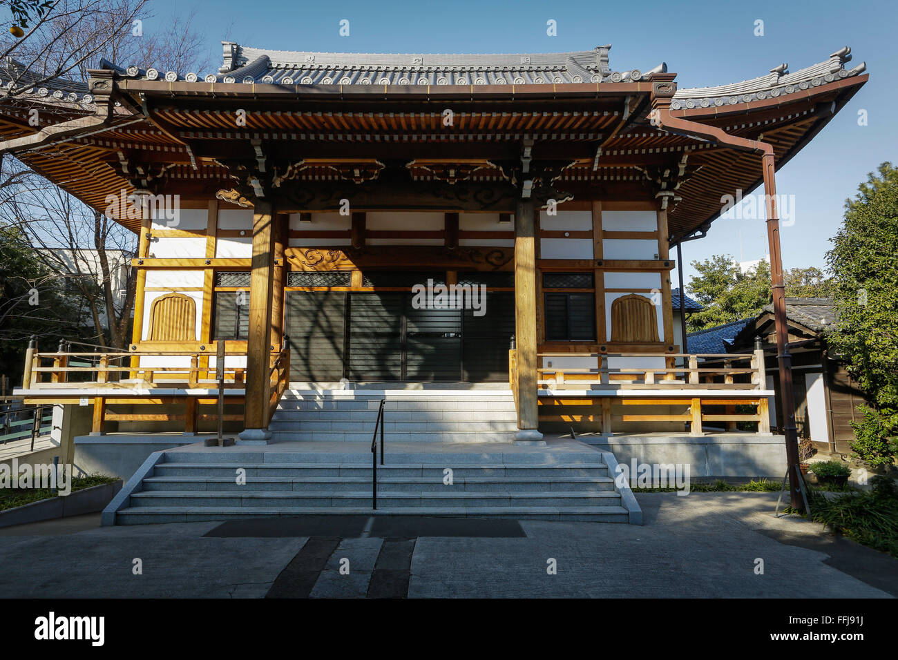 Koukoko-ji temple on February 11, 2016 in Tokyo, Japan. Koukoko-ji ...