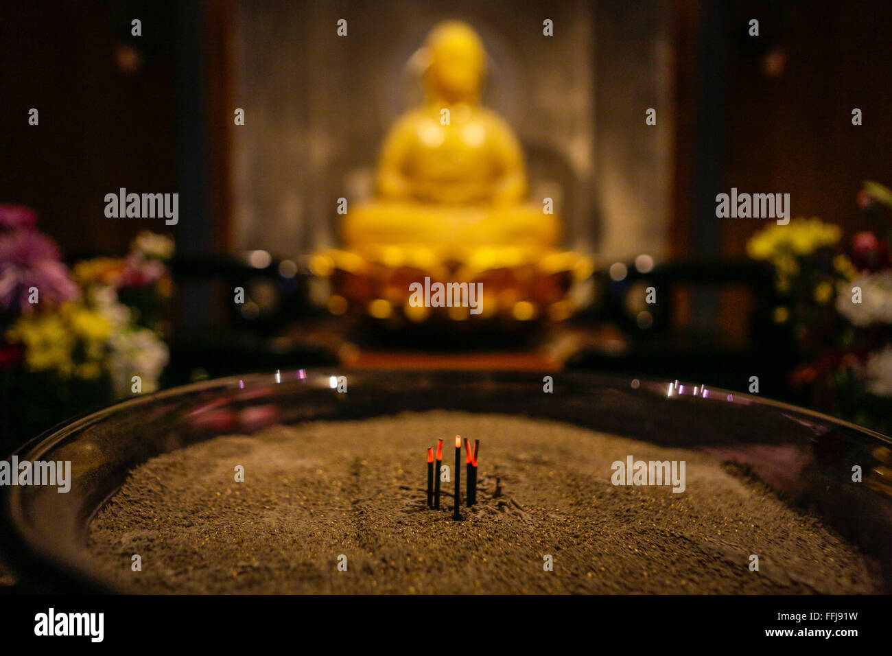 The Ruriden memorial hall at the Koukoko-ji temple on February 11, 2016 ...