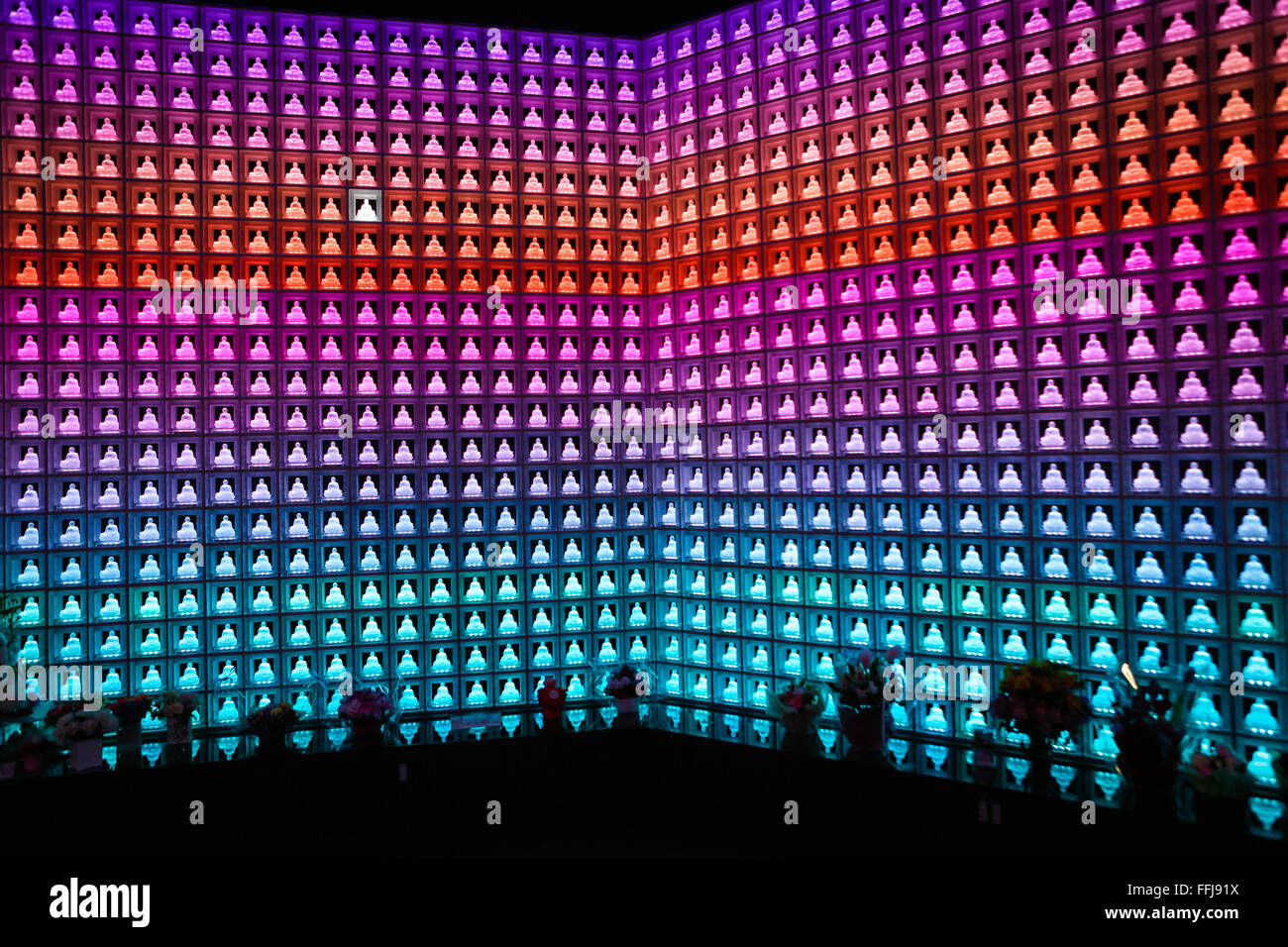 The Ruriden memorial hall at the Koukoko-ji temple on February 11, 2016 ...