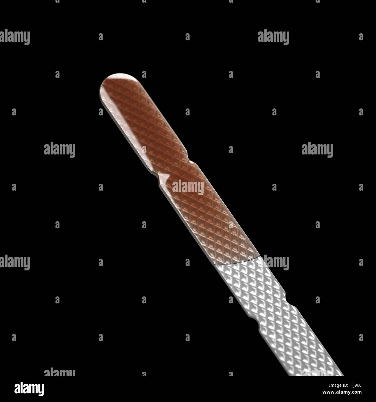 Dipstick with engine oil isolated on black Stock Photo - Alamy