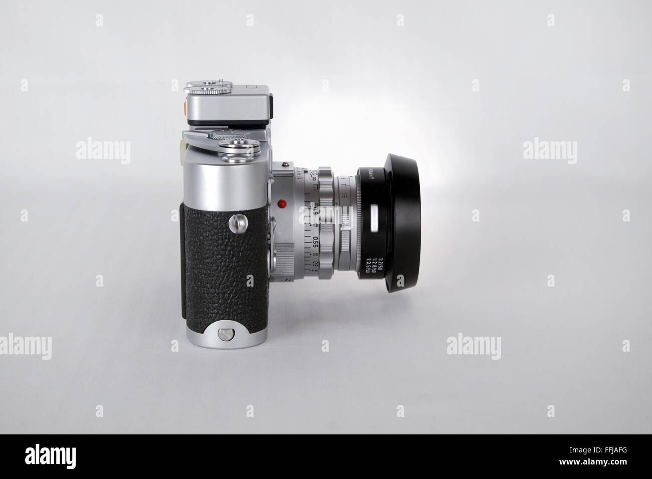 Vintage Leica M3 film camera against a white background Stock Photo - Alamy