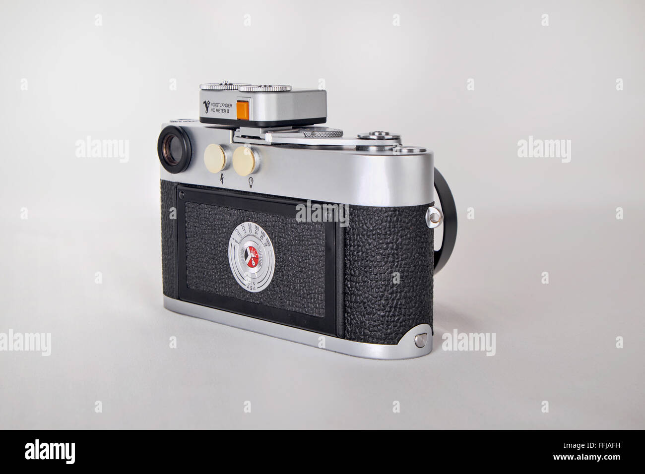 Vintage Leica M3 film camera against a white background Stock Photo - Alamy