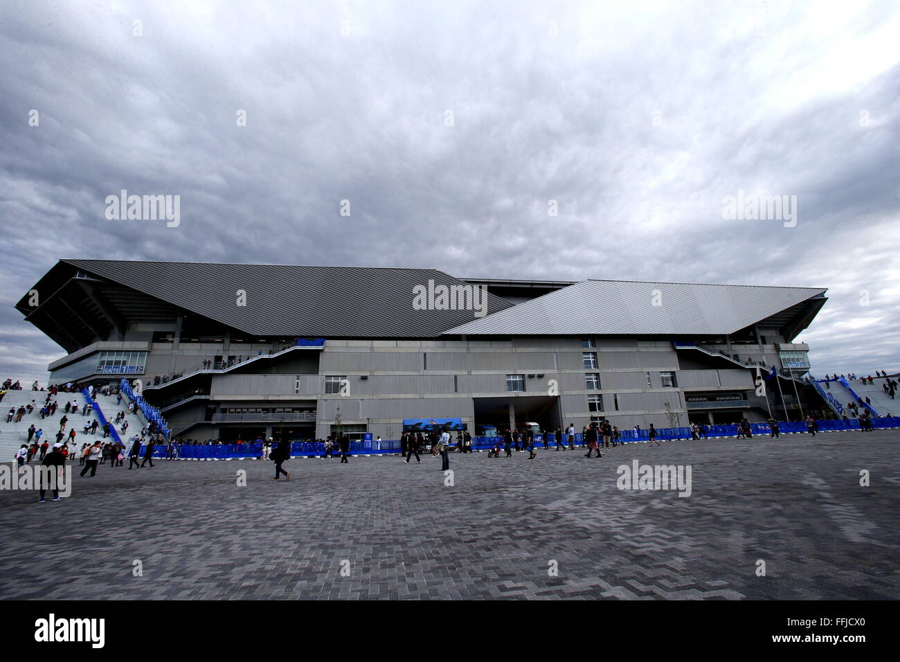 Osaka, Japan. 14th Feb, 2016. Suita City Football Stadium Football ...