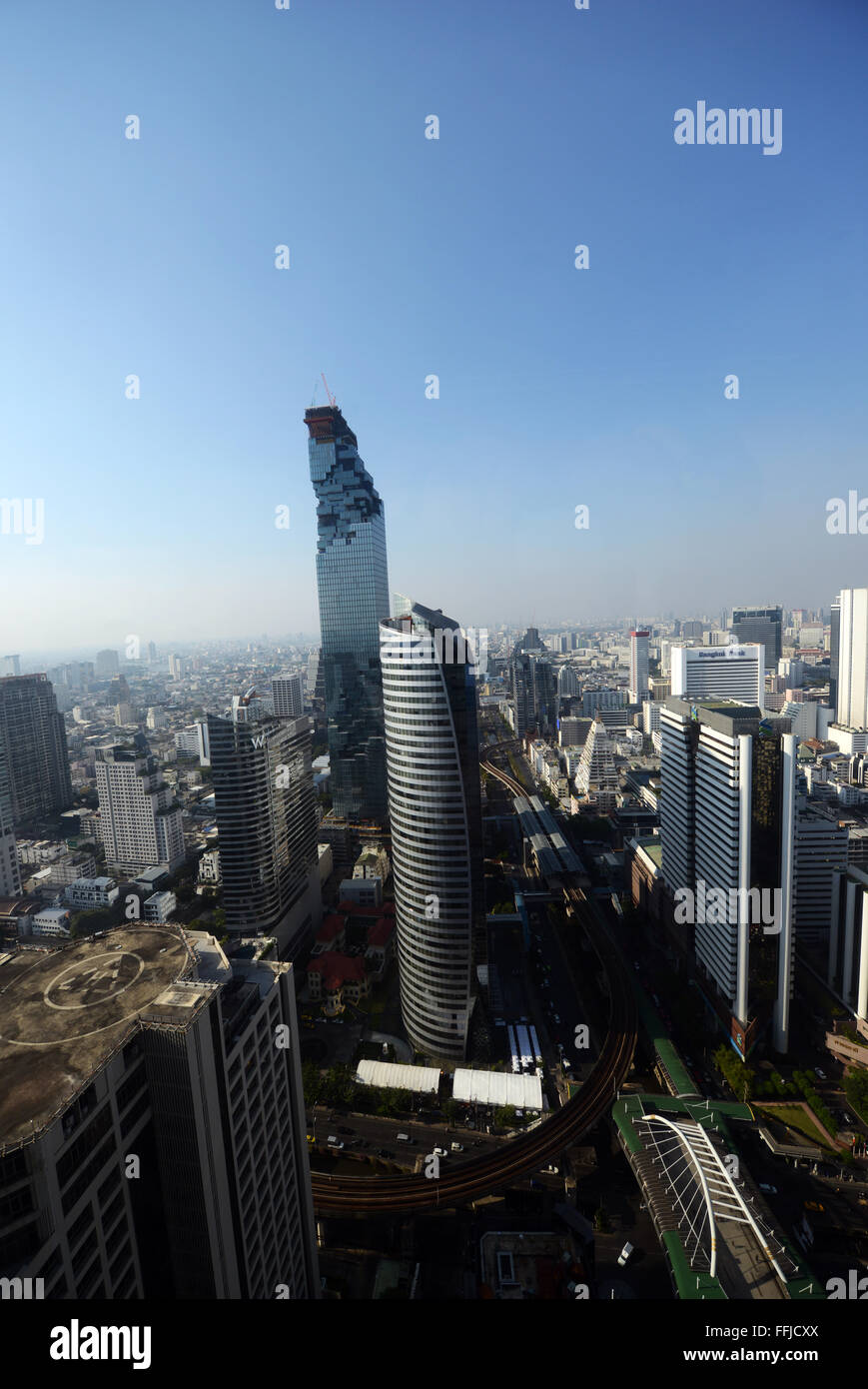The ultra modern MahaNakhon Skyscraper in Bangkok, Thailand Stock Photo ...