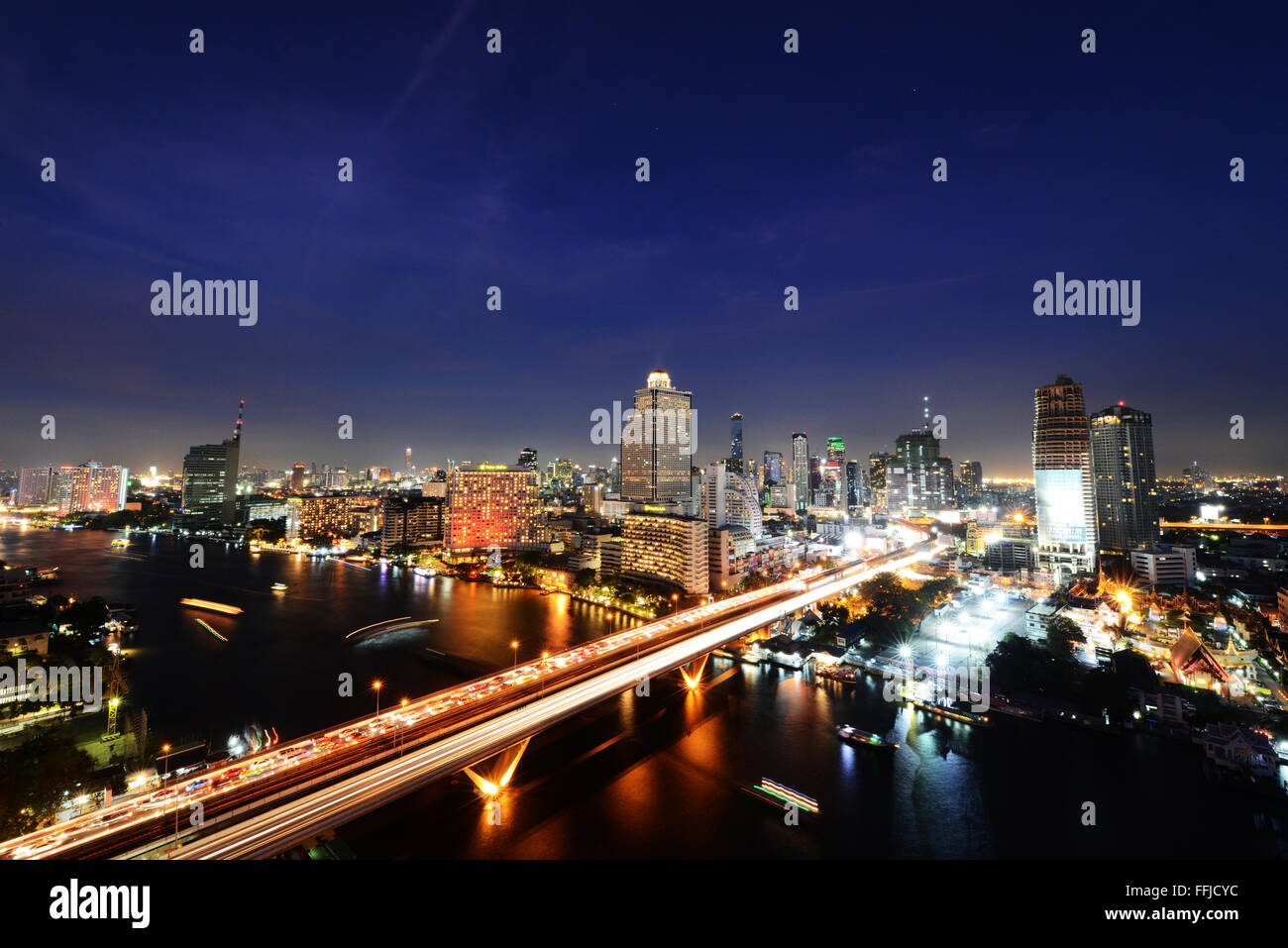 A beautiful night view of Bangkok Stock Photo - Alamy