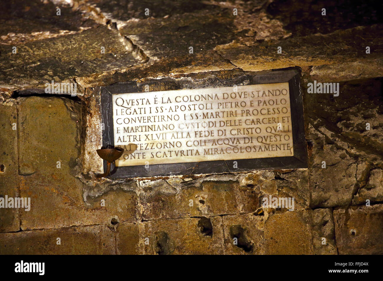 Mamertine prison hi-res stock photography and images - Alamy