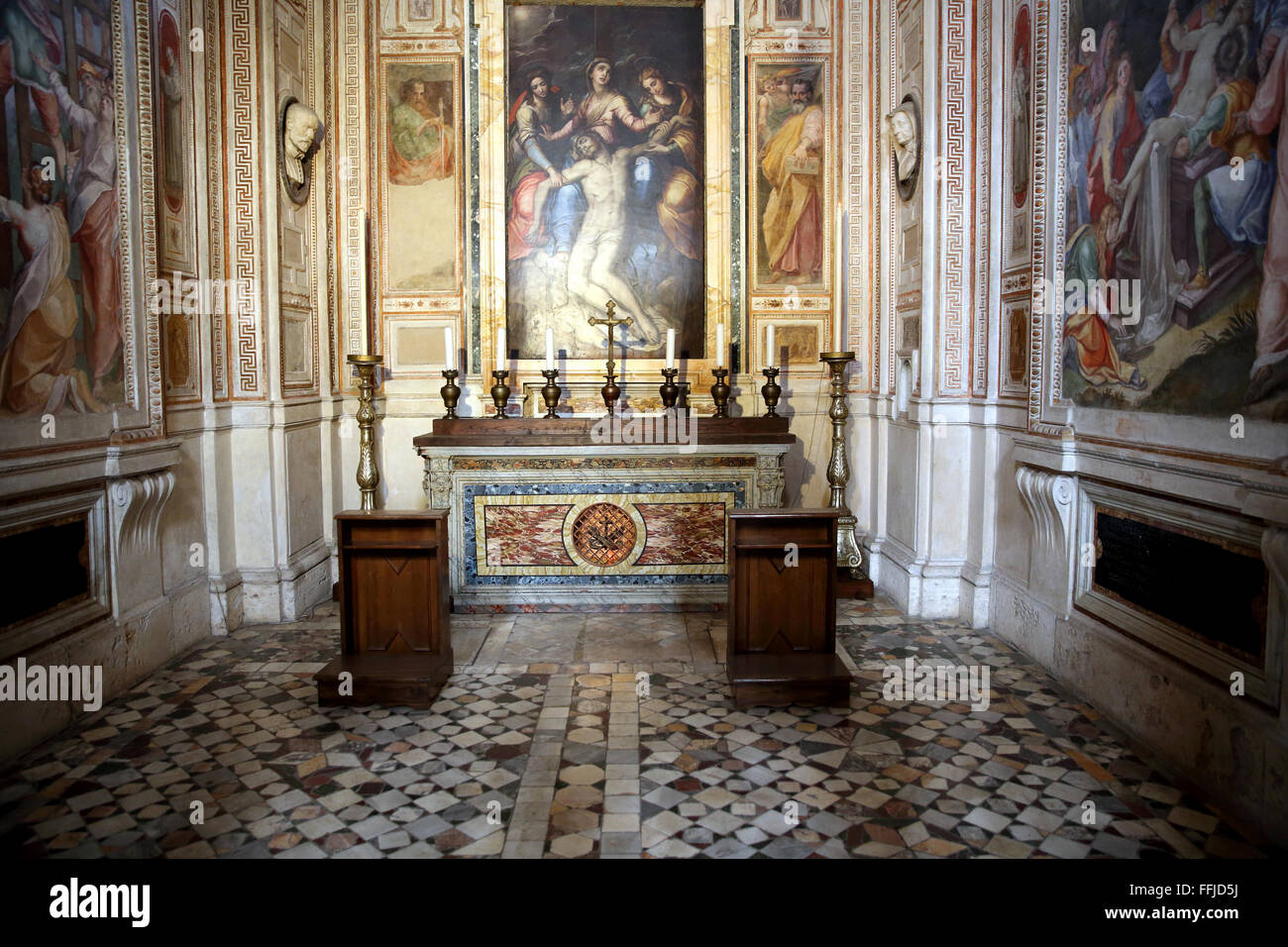 Capella Della Pieta in the Santa Maria in Aracoeli church in Rome Stock ...