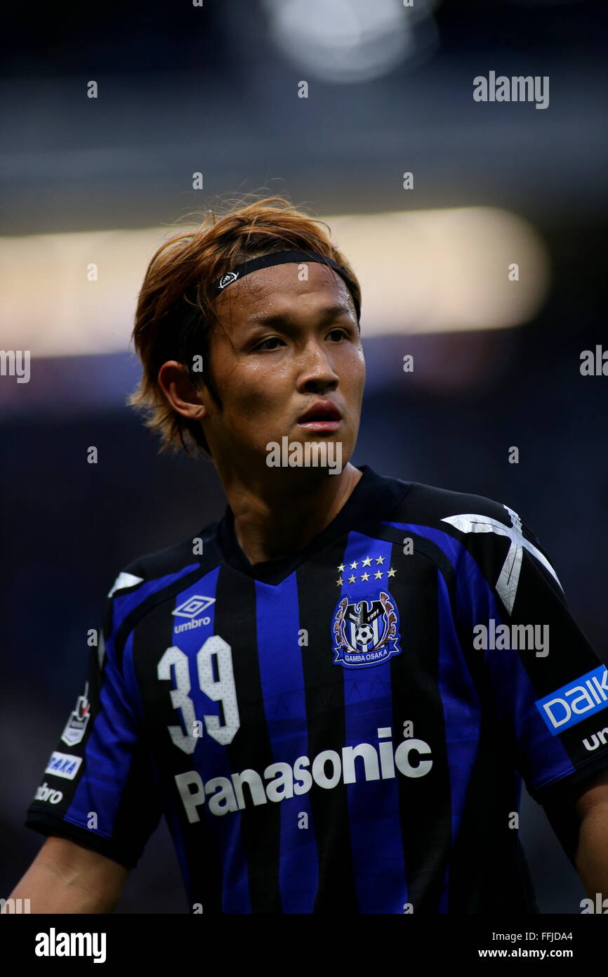 Osaka, Japan. 14th Feb, 2016. Takashi Usami (Gamba) Football/Soccer ...