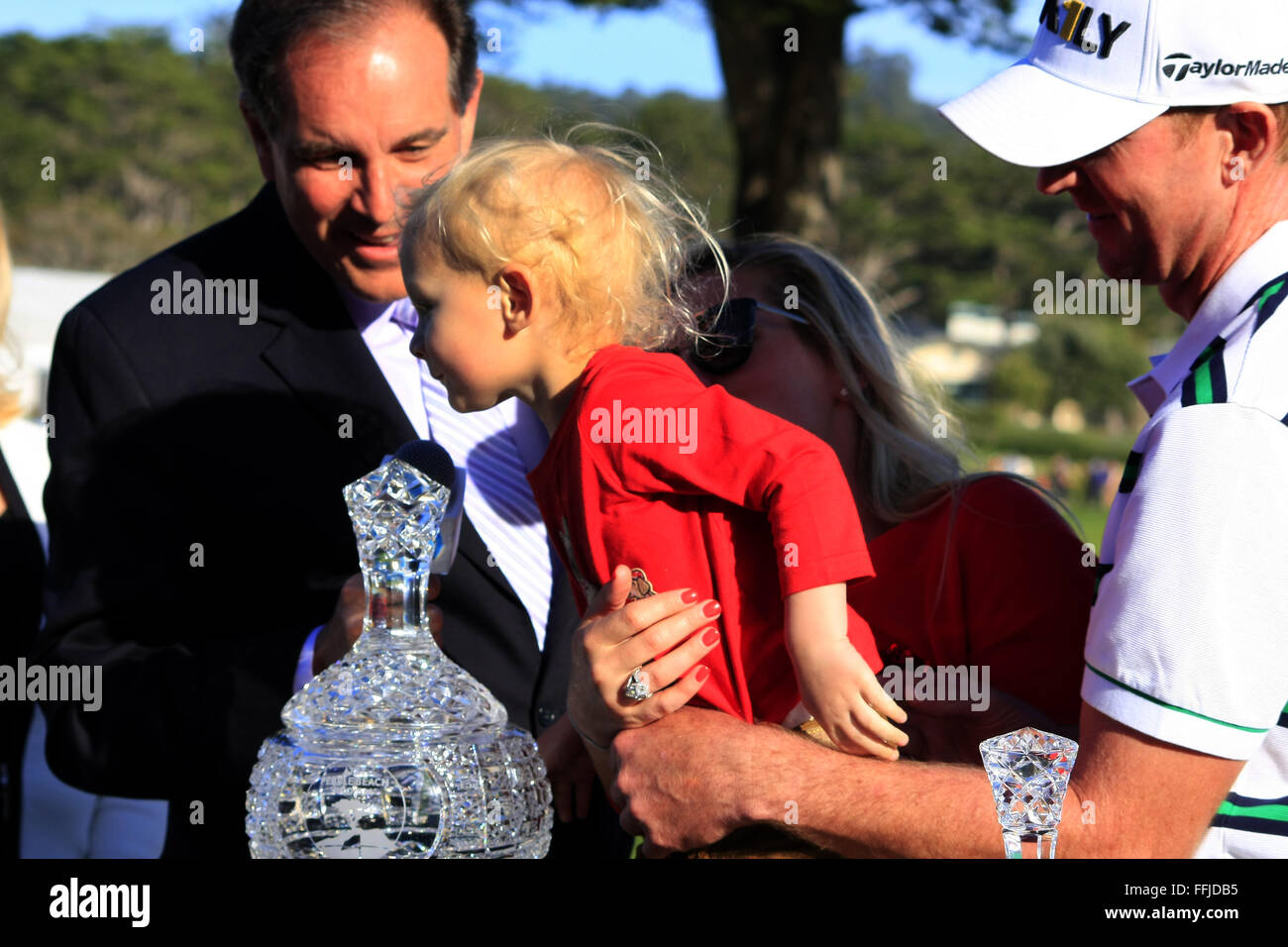Vaughn Taylor (USA) celebrates with his wife Leot and family after ...