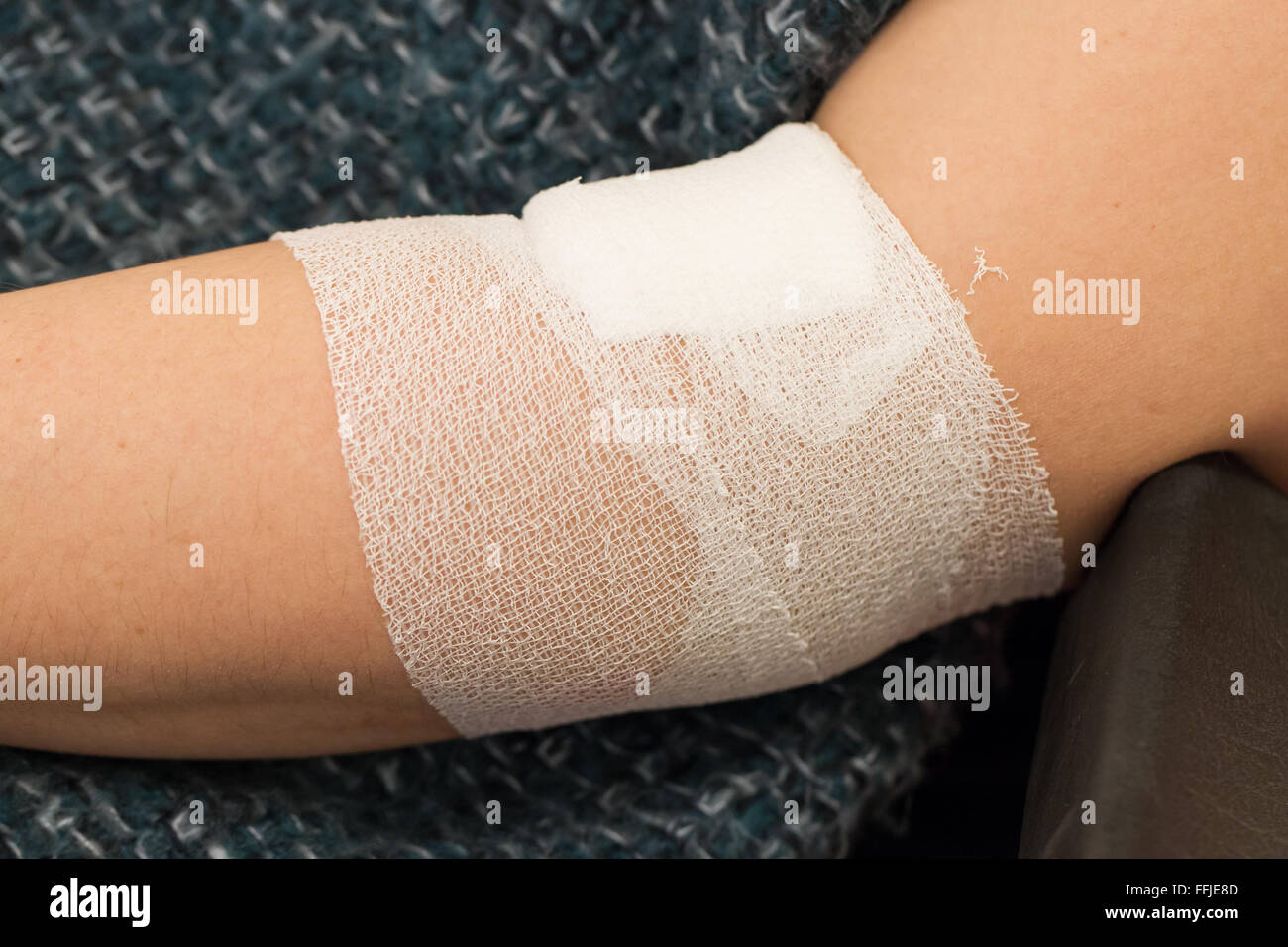 Blood donor arm bandage hi-res stock photography and images - Alamy