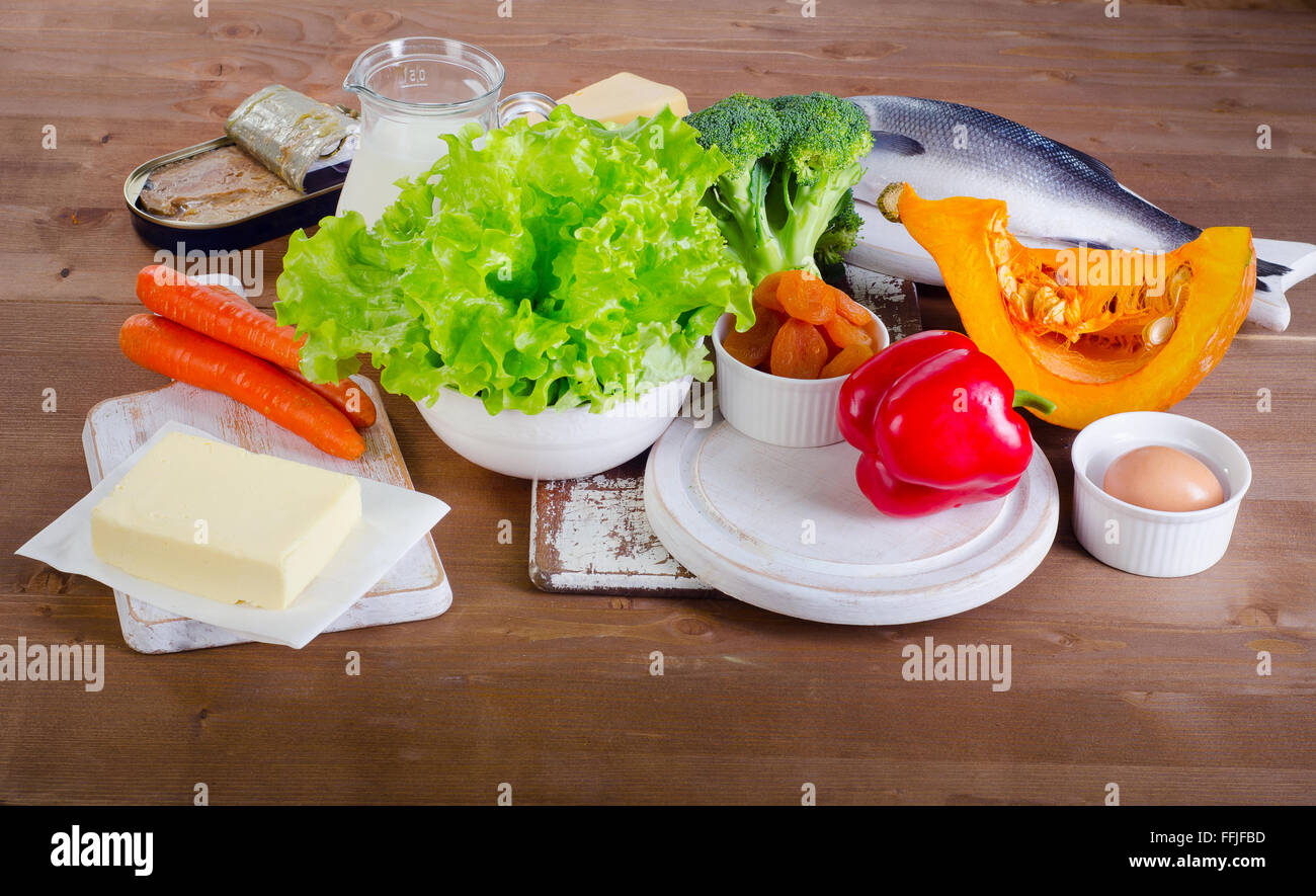 Sources of vitamin a hi-res stock photography and images - Alamy