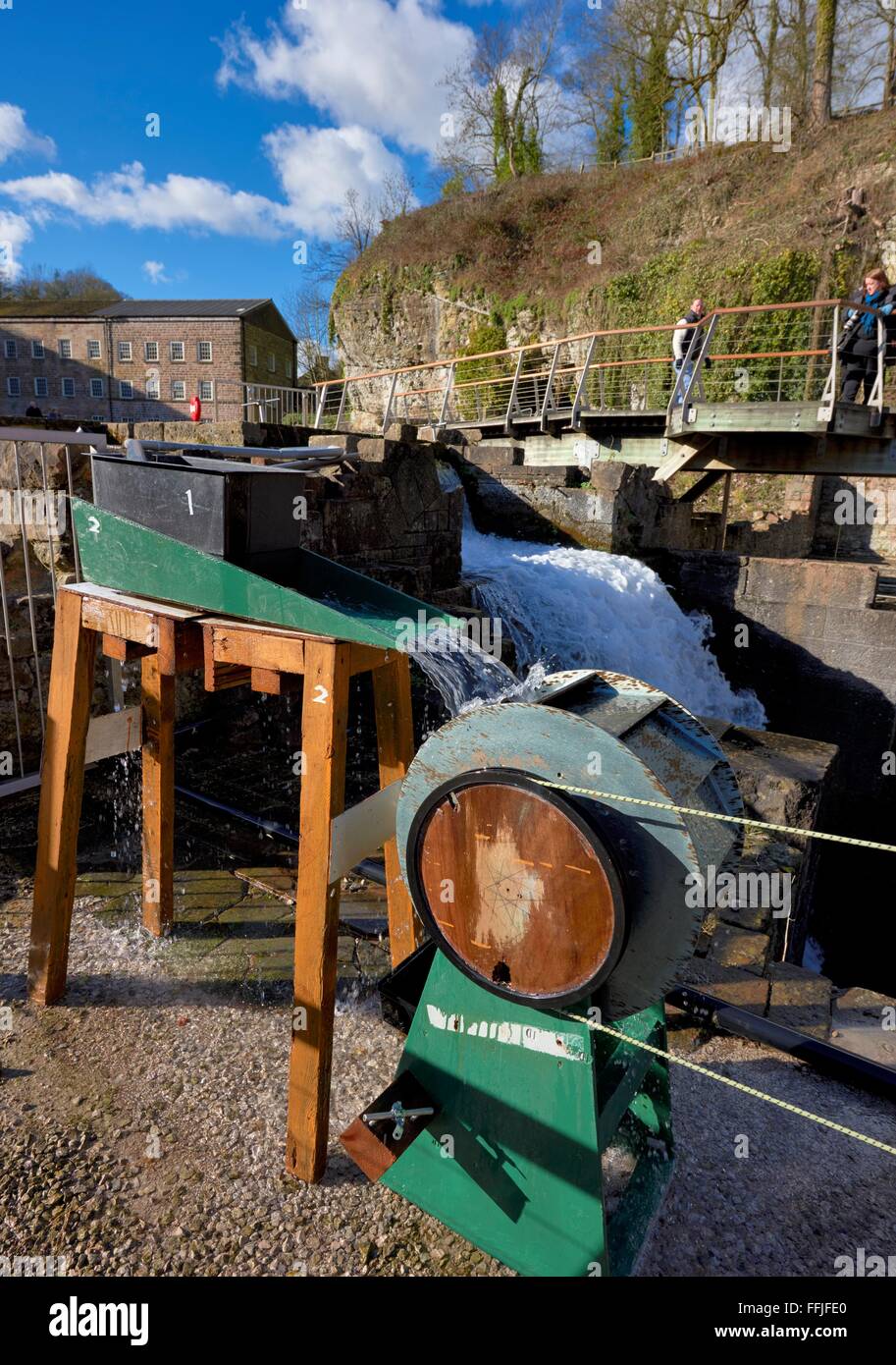 Water power demonstration wheel hi-res stock photography and images - Alamy