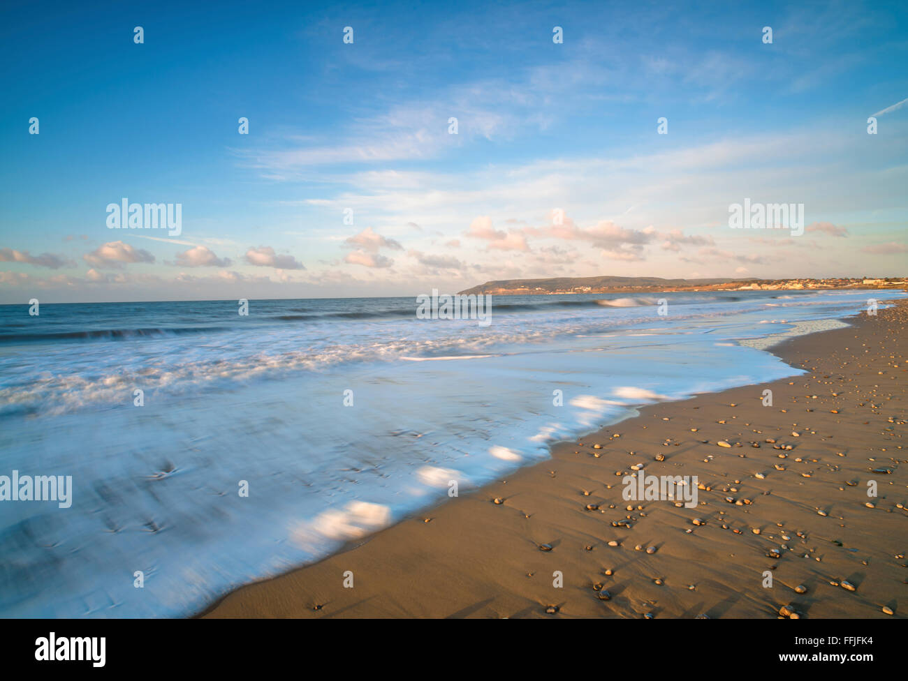 Morning at Culver Beach Stock Photo - Alamy