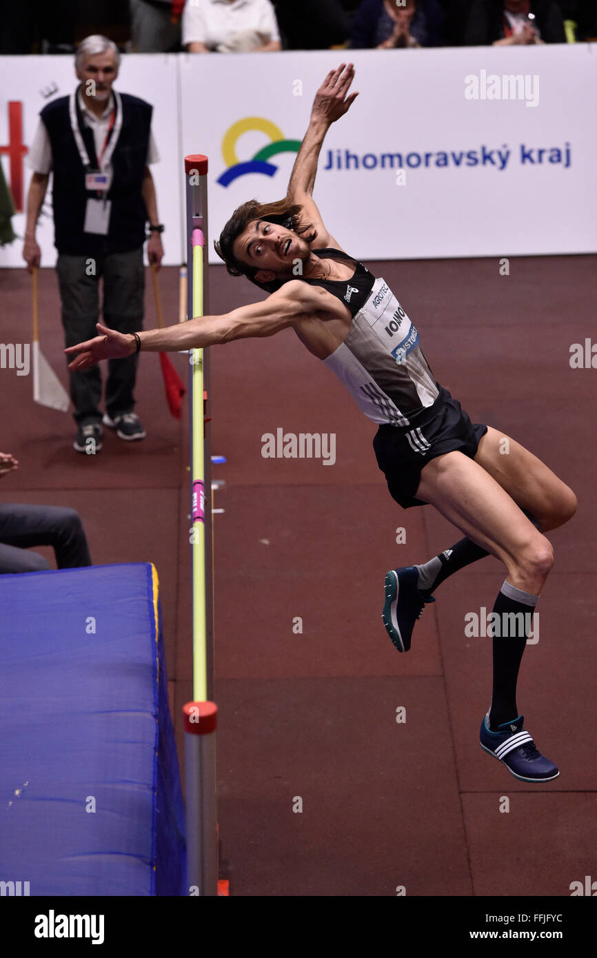 Third placed Kyriakos Ioannu of Cyprus competes at the meeting of the ...