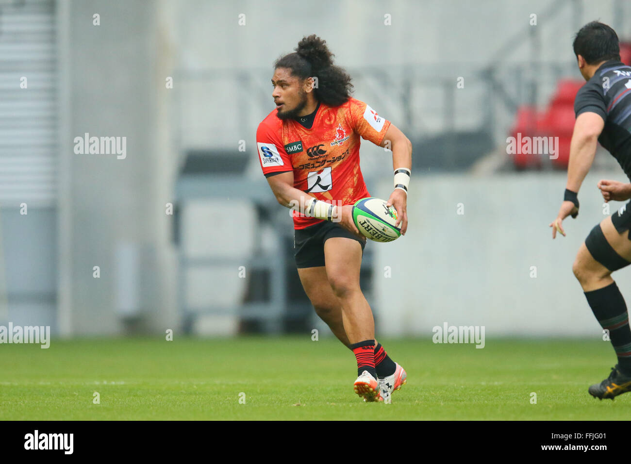 Toyota Stadium, Aichi, Japan. 13th Feb, 2016. Liaki Moli (Sunwolves ...