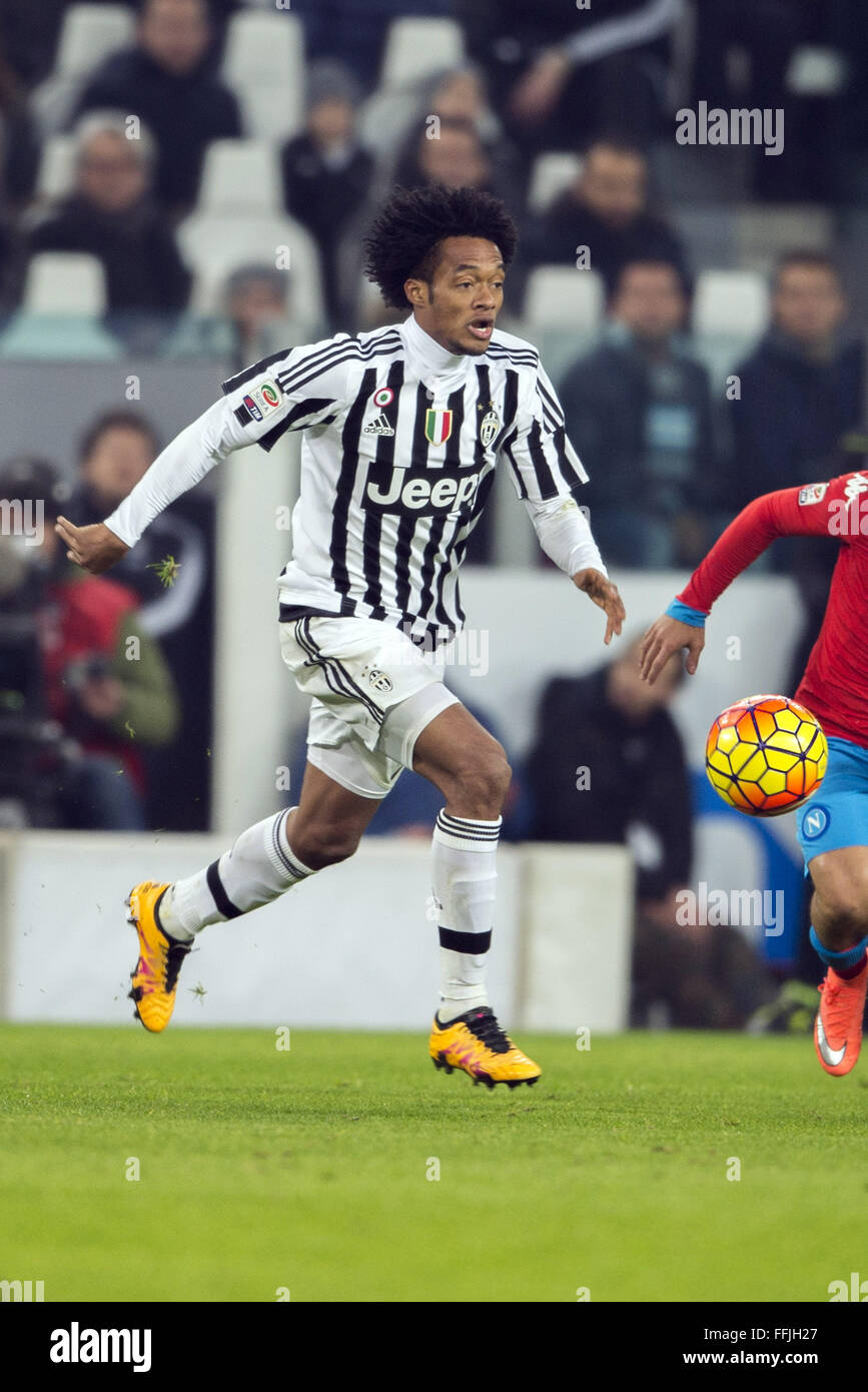 Torino, Italy. 13th Feb, 2016. Juan Cuadrado (Juventus) Football/Soccer ...