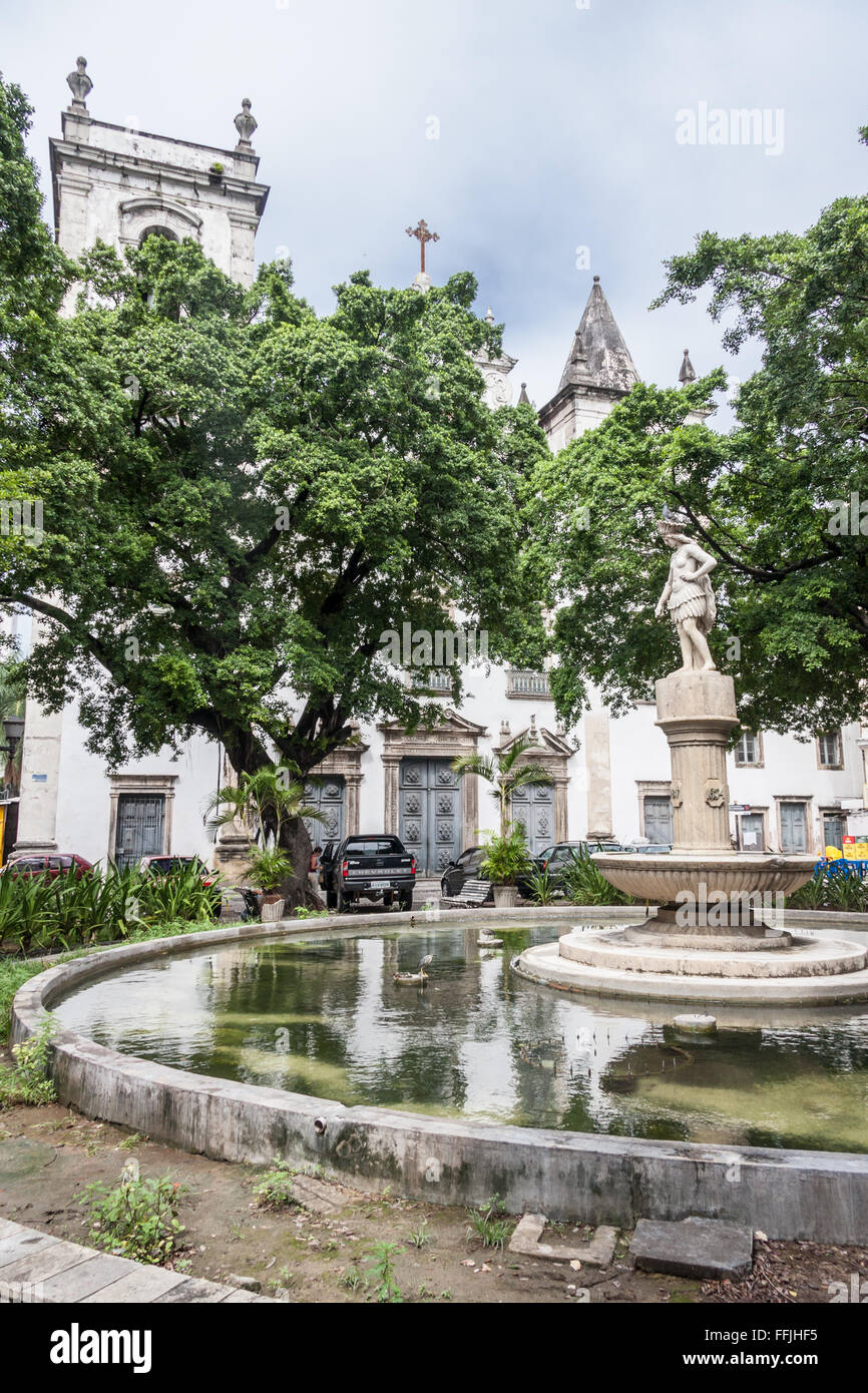 Indian Fountain Dezessete Plaza Recife Pernambuco Brazil Stock Photo ...
