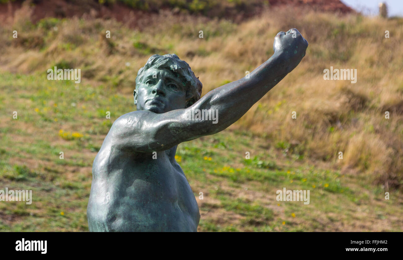 Bronze statue of a young man hi-res stock photography and images - Alamy