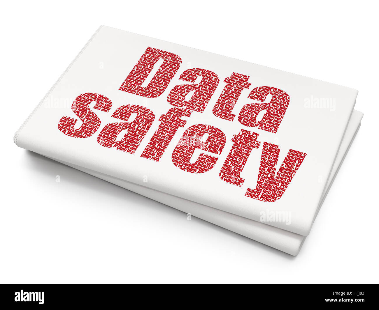 Data concept: Data Safety on Blank Newspaper background Stock Photo - Alamy