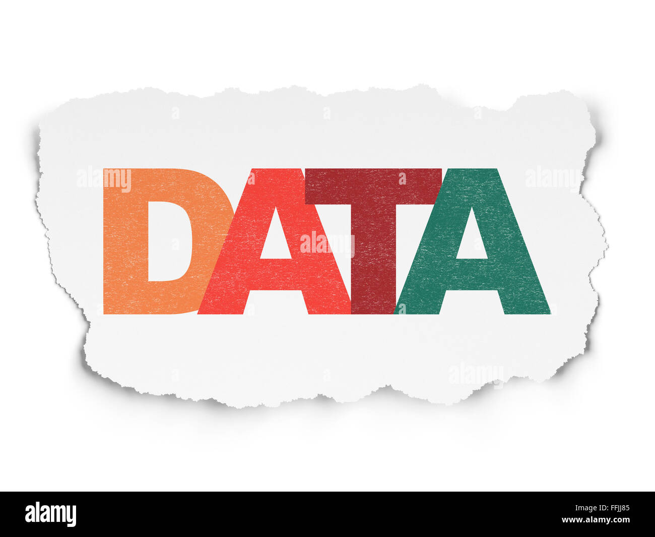 Information concept: Data on Torn Paper background Stock Photo - Alamy