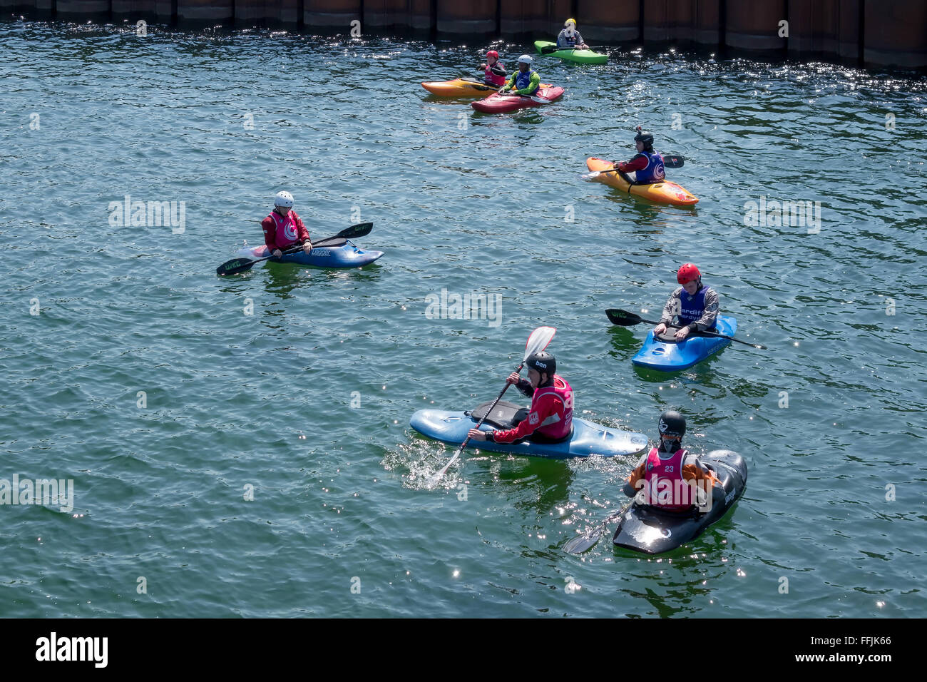 Water Sports at the Cardiff International White Water Centre Stock ...