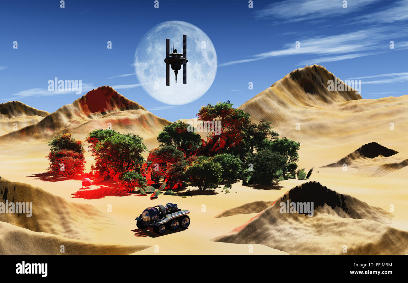 Futuristic desert hi-res stock photography and images - Alamy