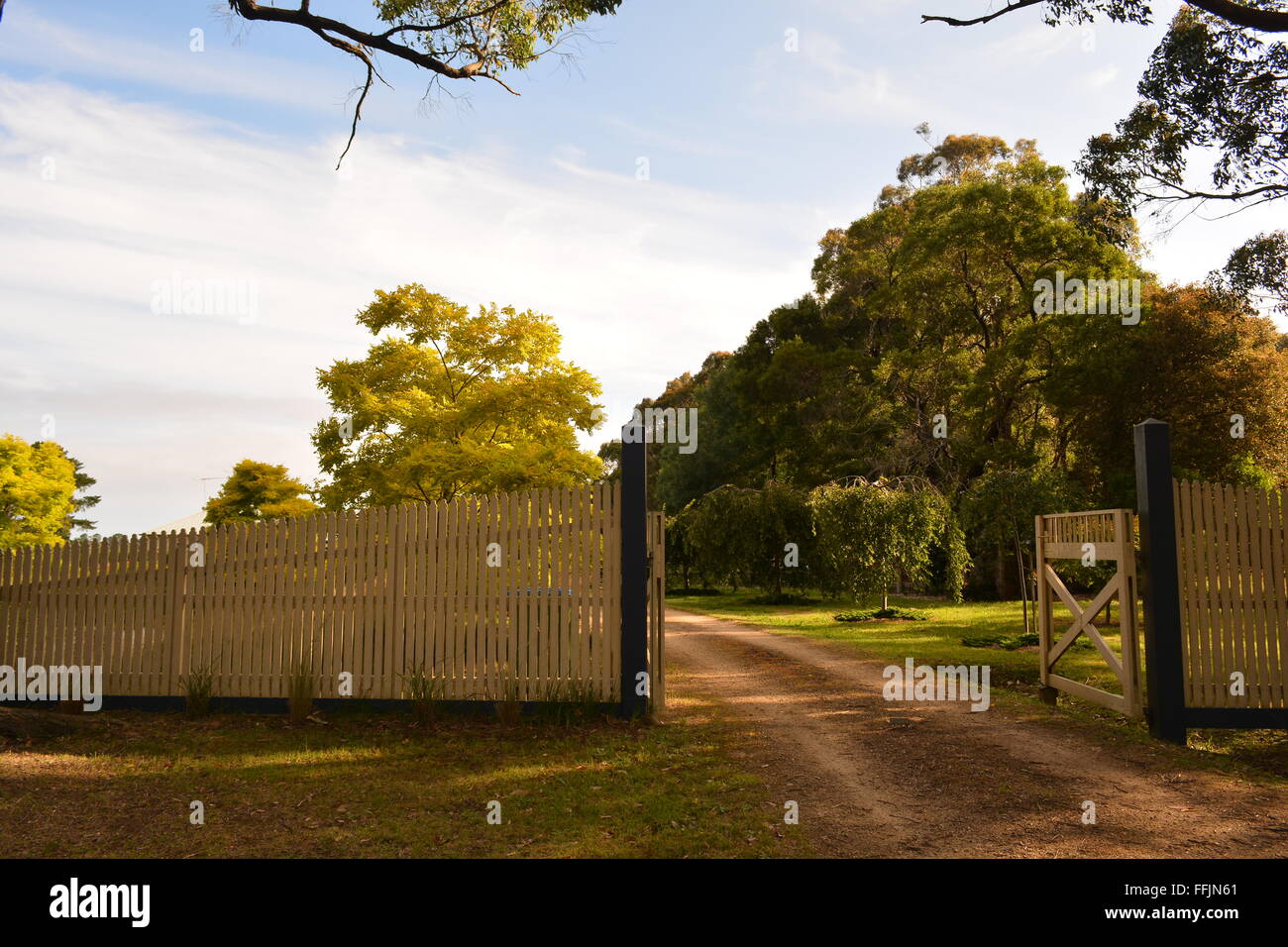 Gate at the Countryside Stock Photo - Alamy
