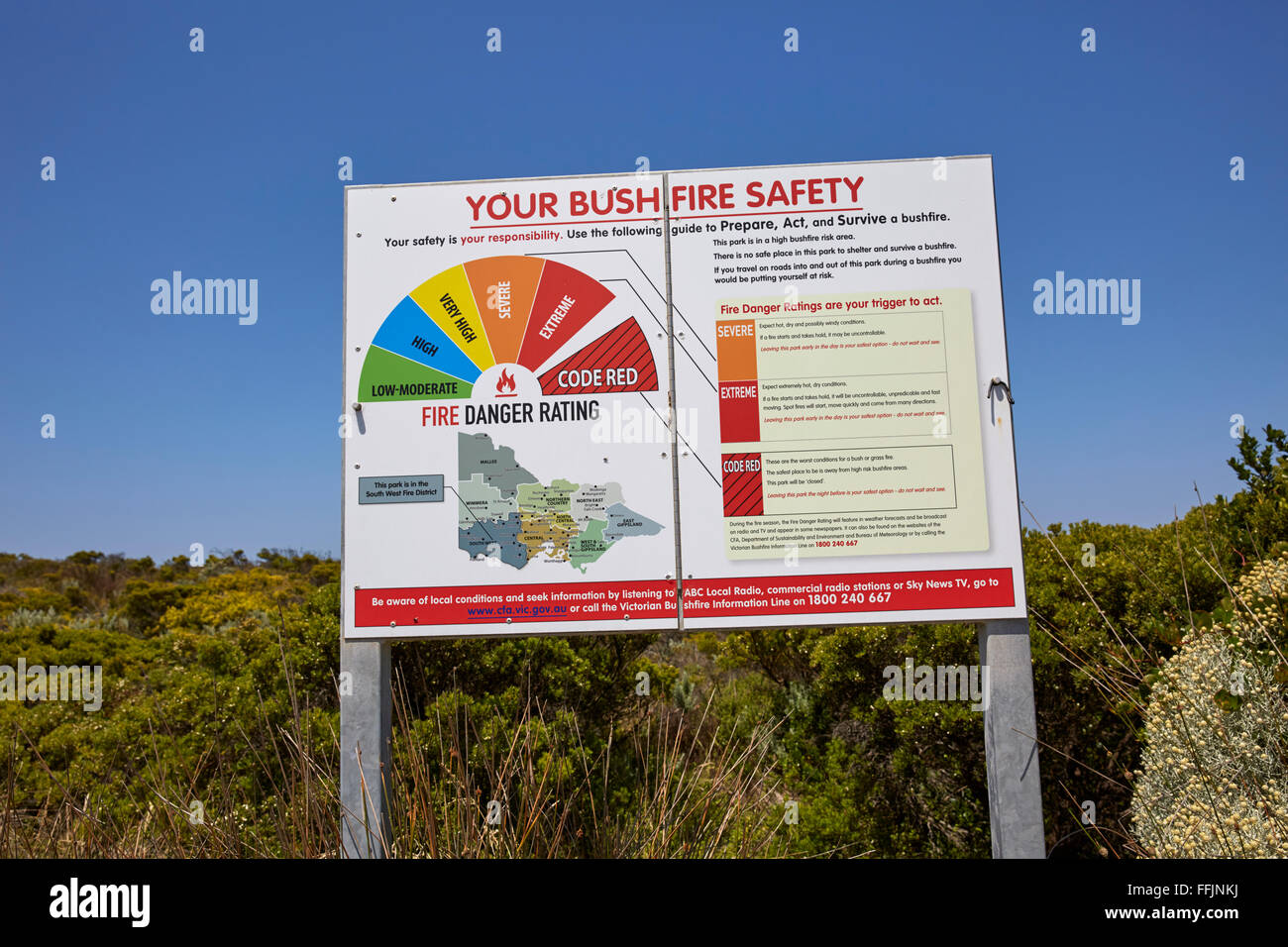 Fire Danger Rating Stock Photo - Alamy